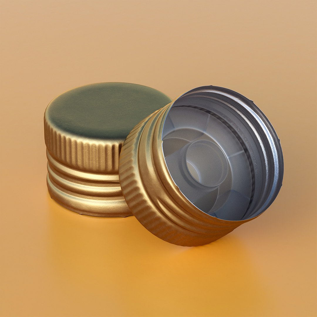 Closeup Metal 3d Model