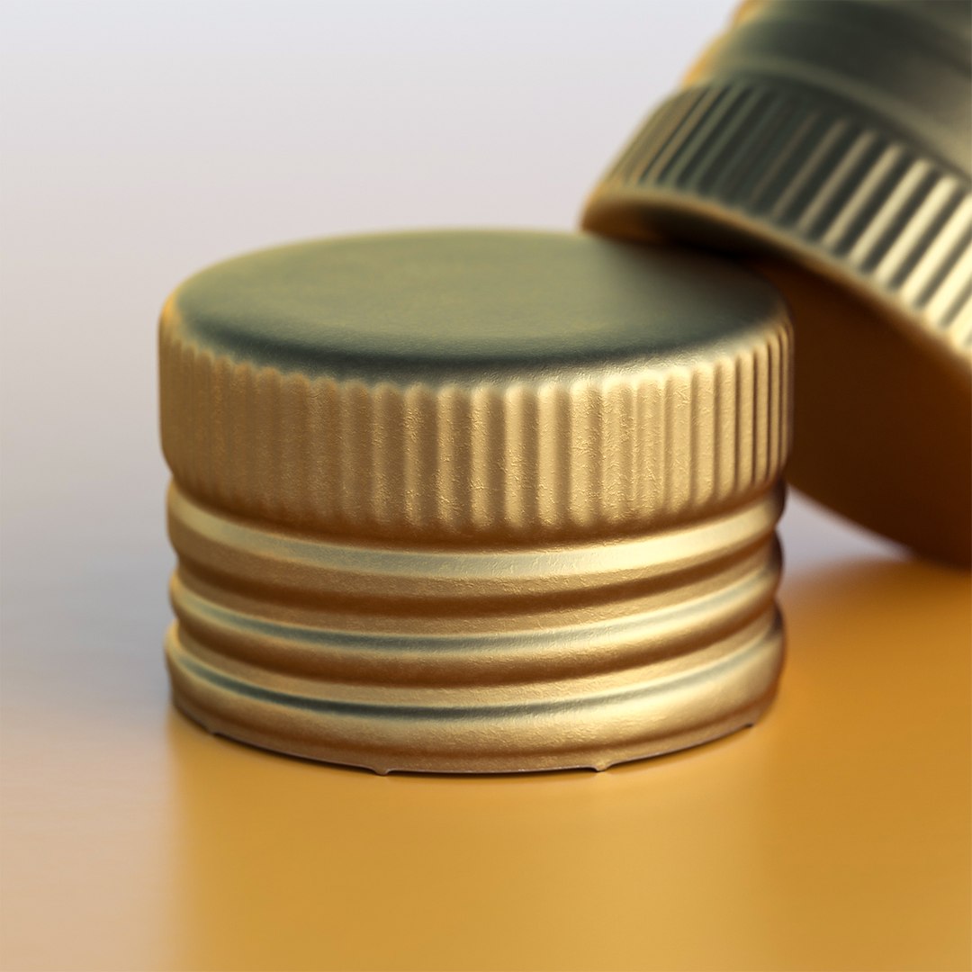 Closeup Metal 3d Model