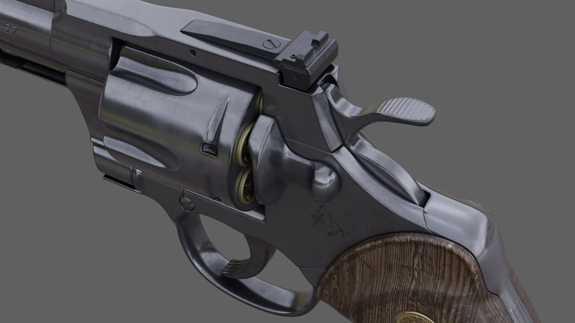 3D Colt Python 357 3 Inch Polished - TurboSquid 2035900