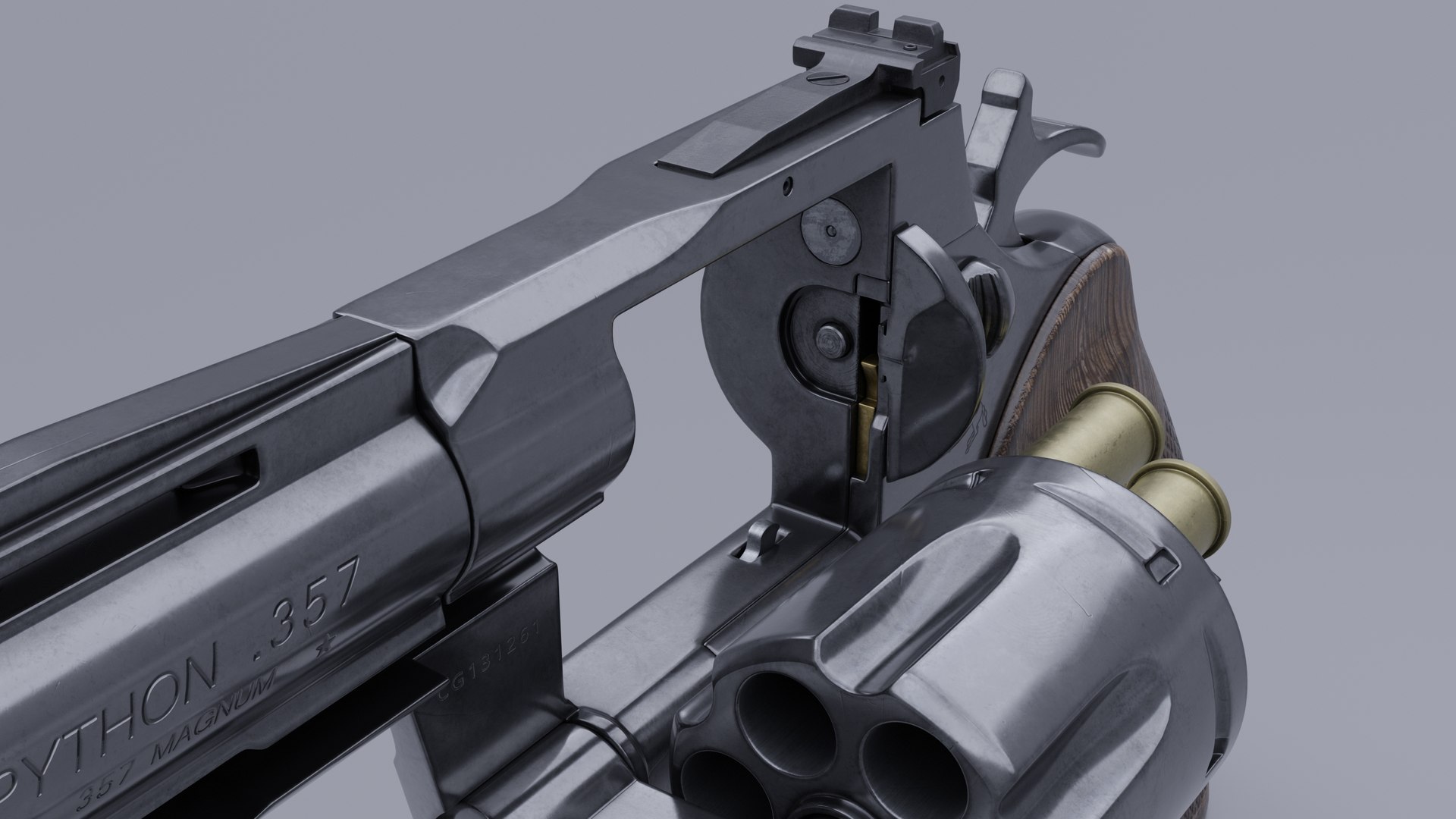 3D Colt Python 357 3 Inch Polished - TurboSquid 2035900