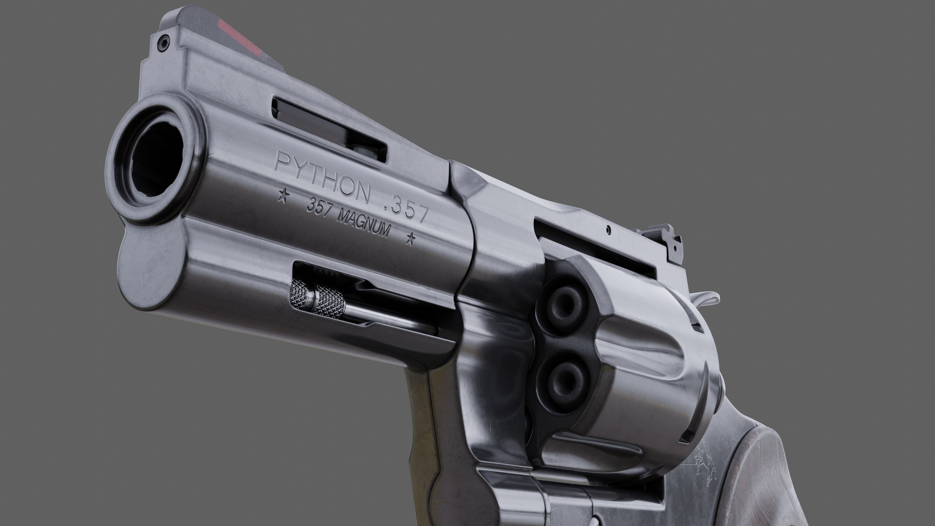 3D Colt Python 357 3 Inch Polished - TurboSquid 2035900