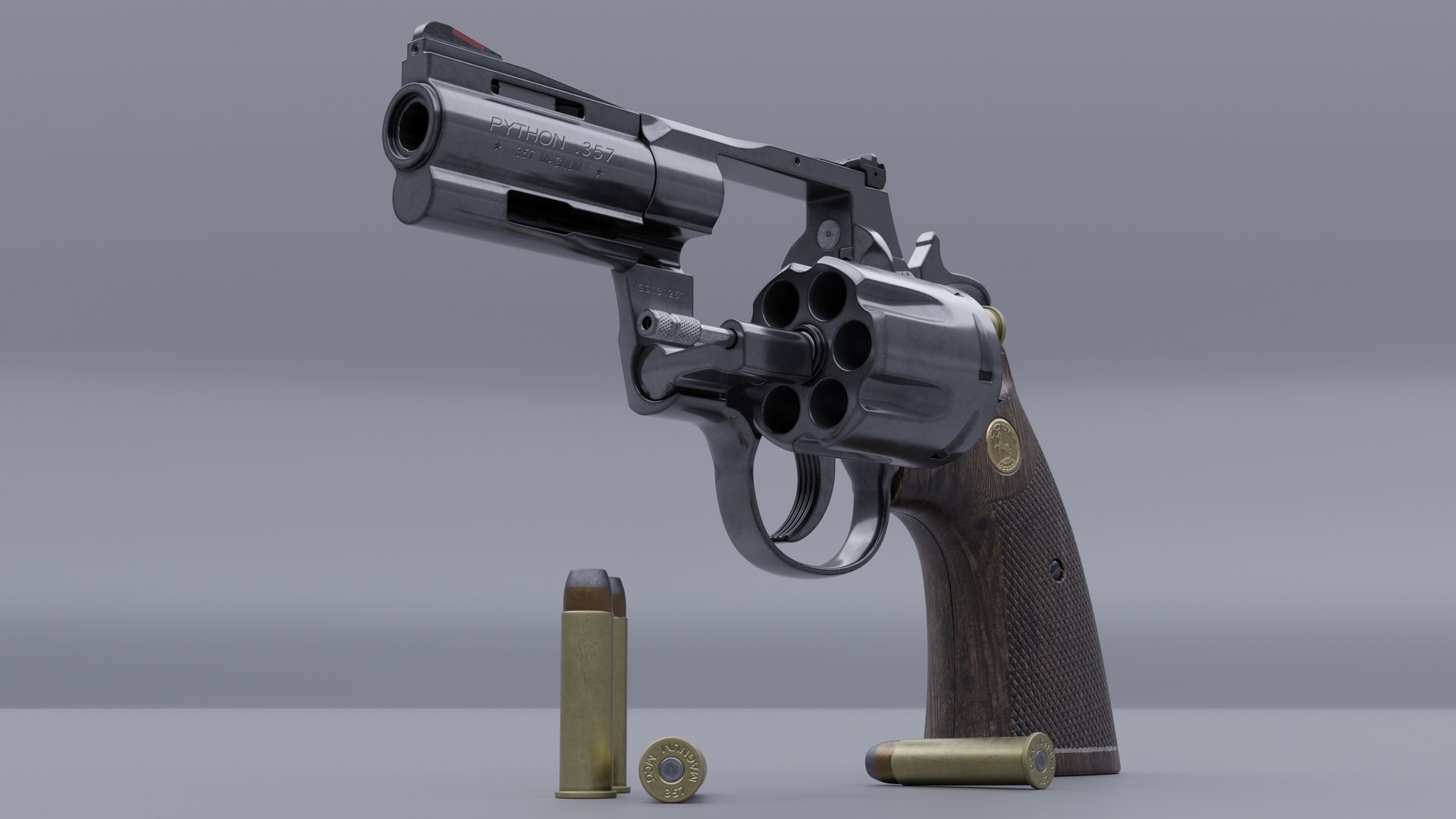 3D Colt Python 357 3 Inch Polished - TurboSquid 2035900