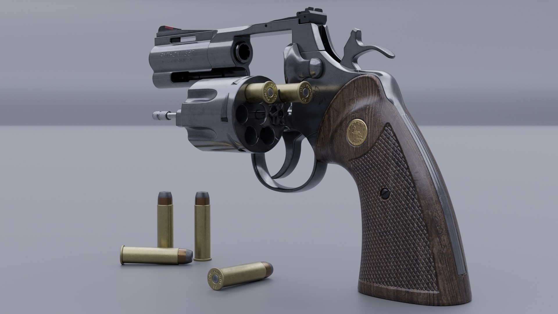 3D Colt Python 357 3 Inch Polished - TurboSquid 2035900