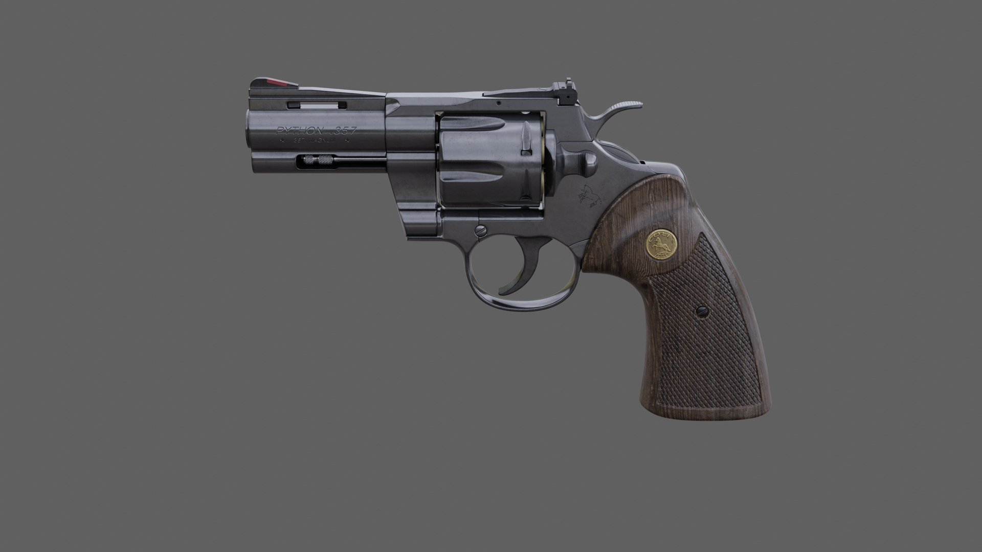 3D Colt Python 357 3 Inch Polished - TurboSquid 2035900