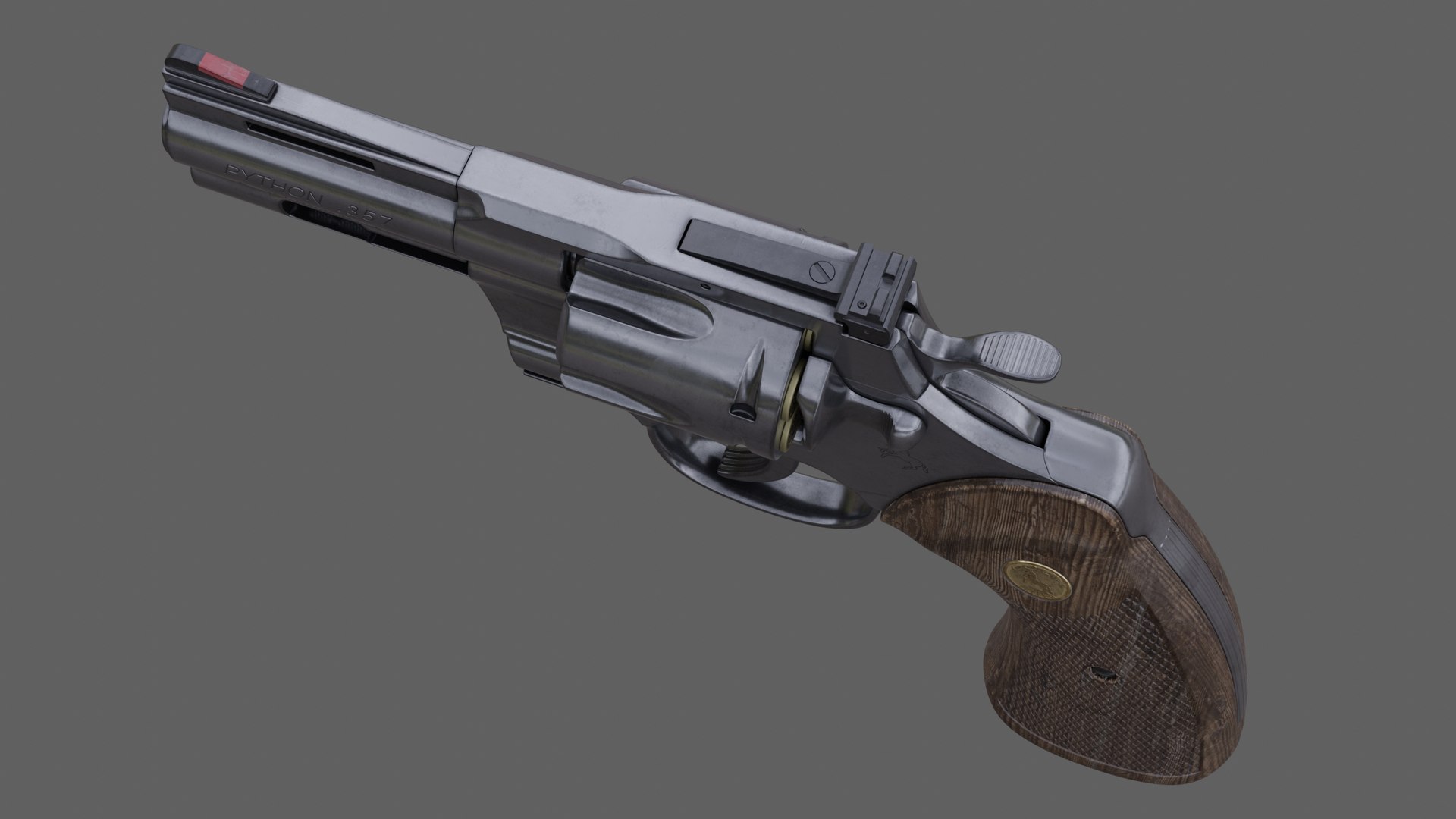 3D Colt Python 357 3 Inch Polished - TurboSquid 2035900
