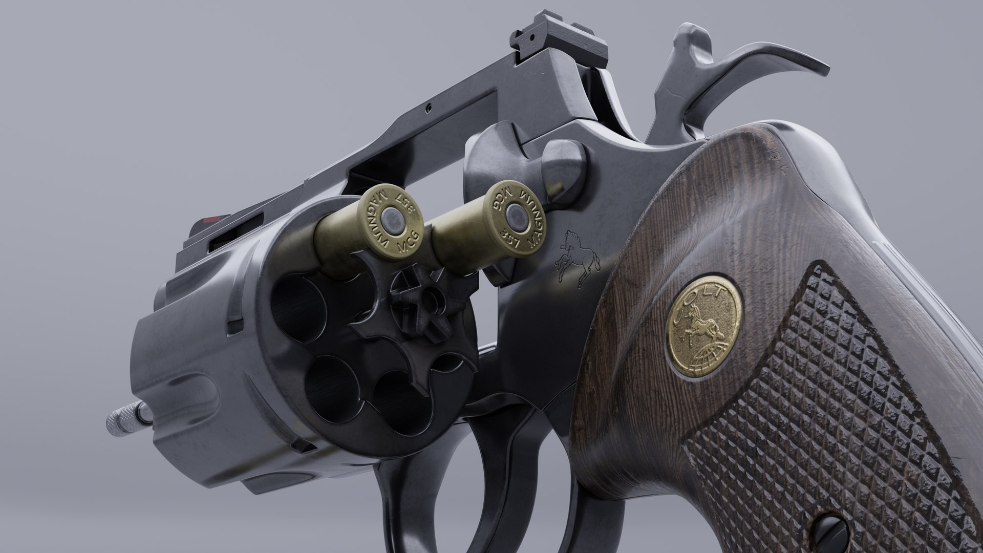 3D Colt Python 357 3 Inch Polished - TurboSquid 2035900