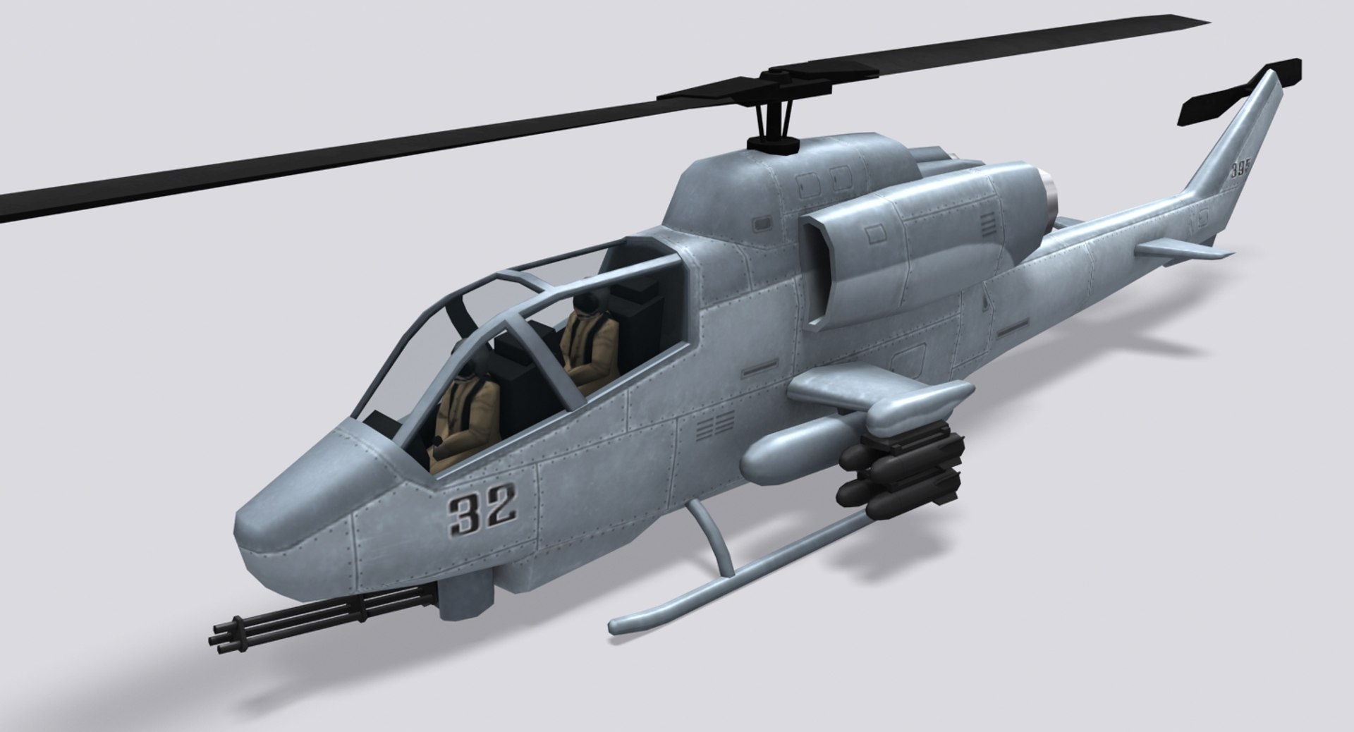 3d Model Ah-1 Super Cobra