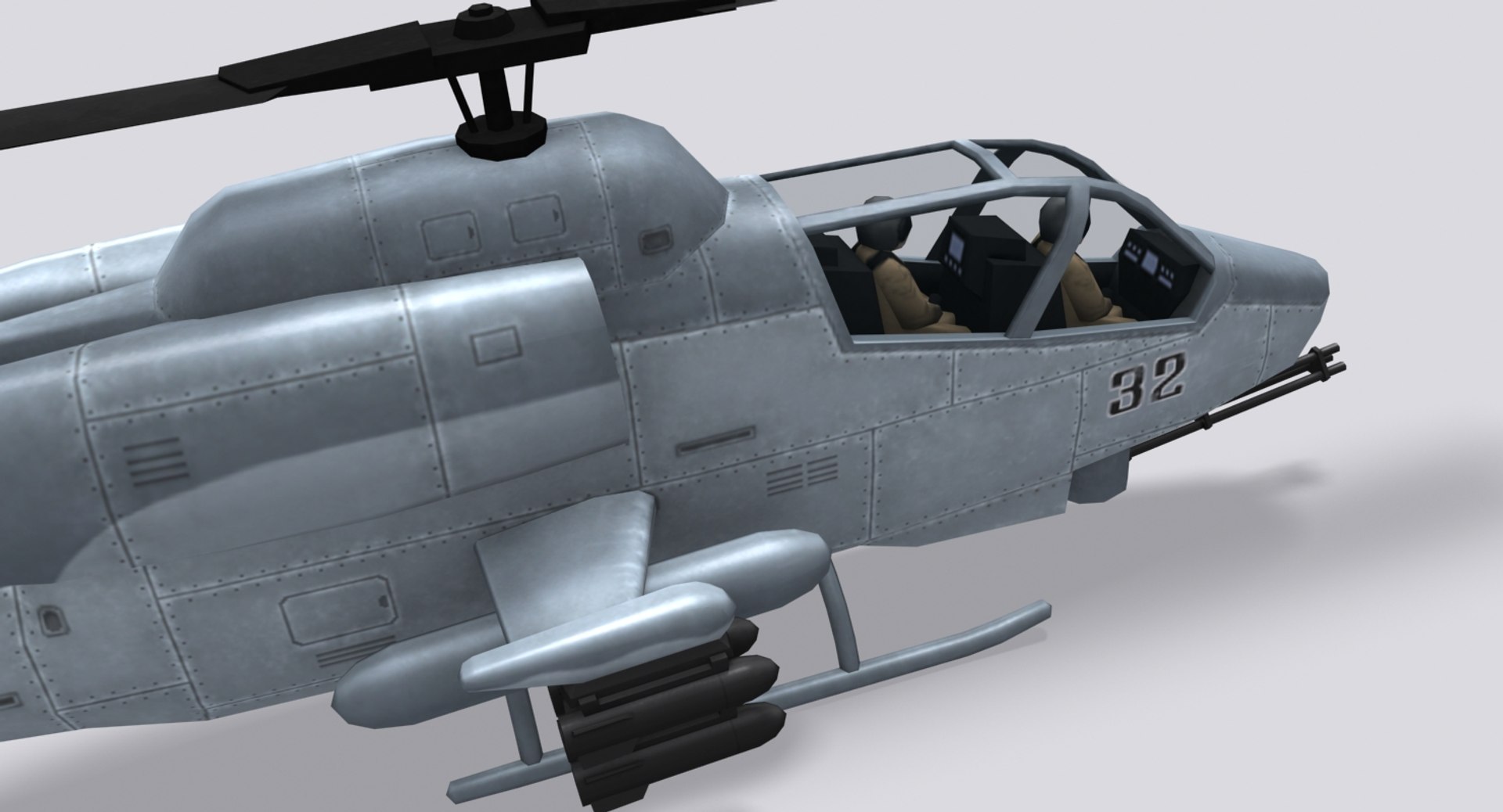 3d Model Ah-1 Super Cobra