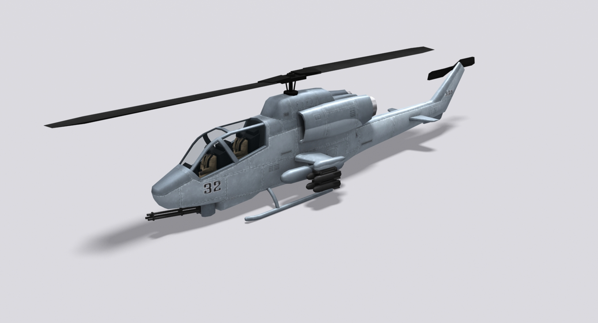 3d Model Ah-1 Super Cobra