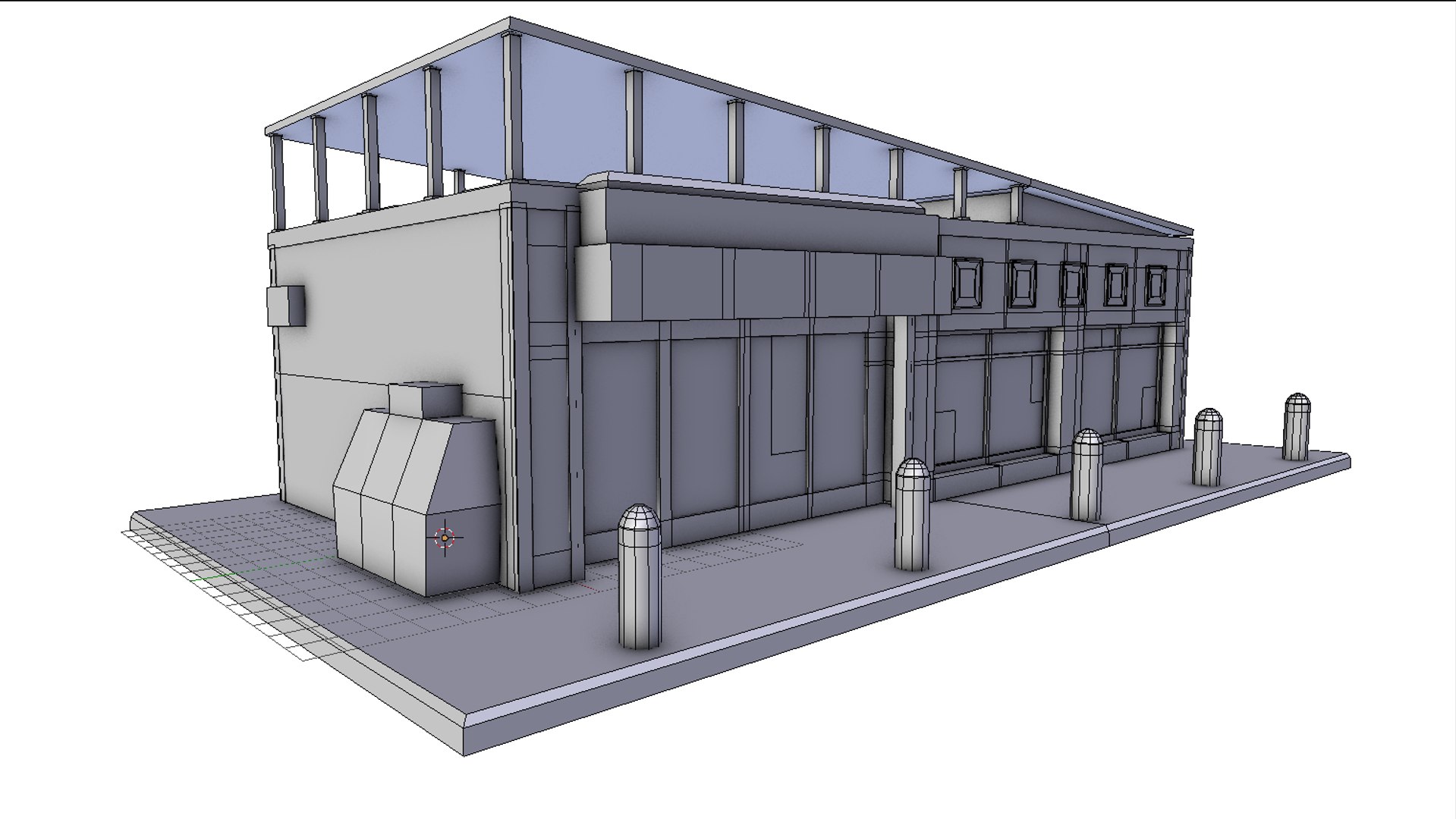 Generic Gas Station 3D - TurboSquid 1341576