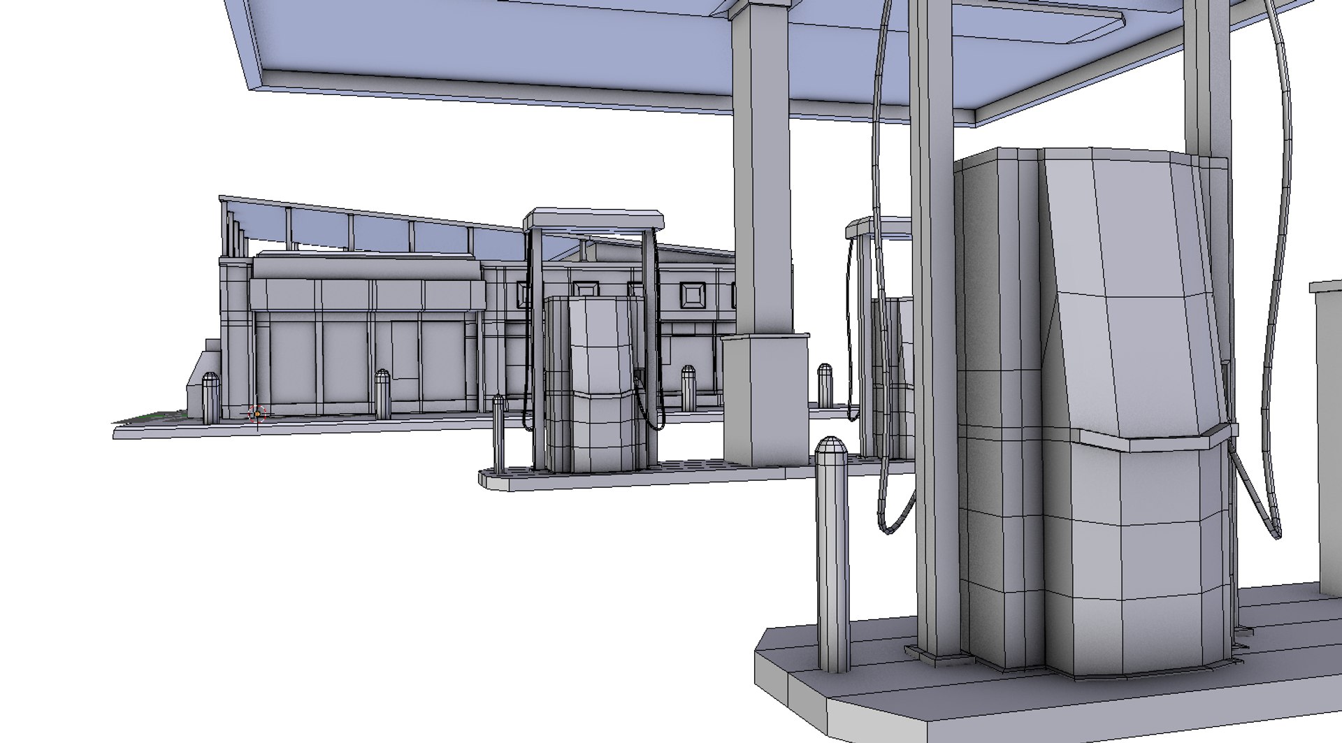 Generic Gas Station 3D - TurboSquid 1341576