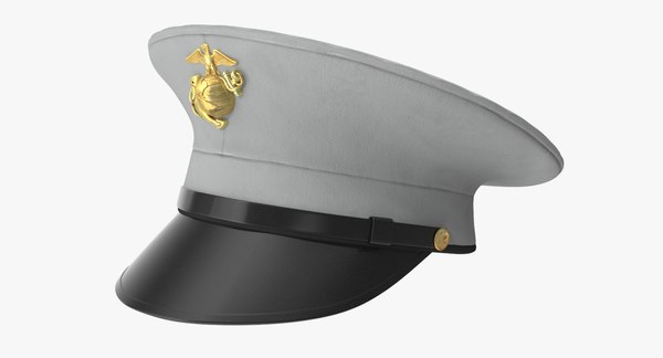 modelo 3d USMC US Marine Officer Hat - TurboSquid 1179551