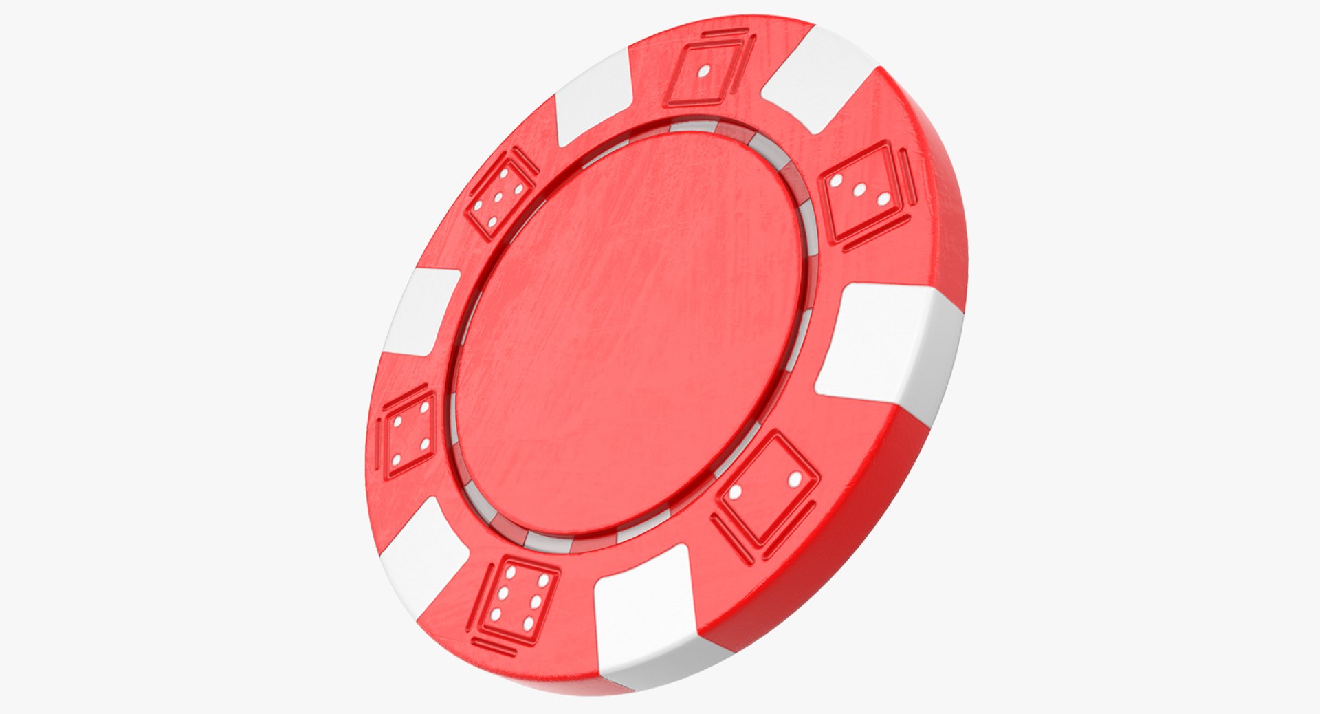 Striped Dice Poker Chip Model - TurboSquid 1199522