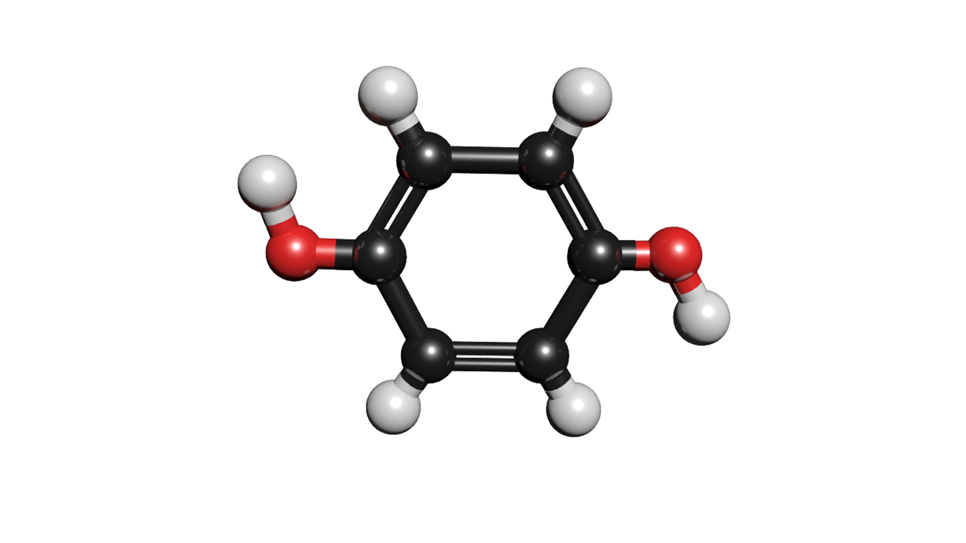 3D C6h6o2 Molecule Hydroquinone Model - TurboSquid 1424833