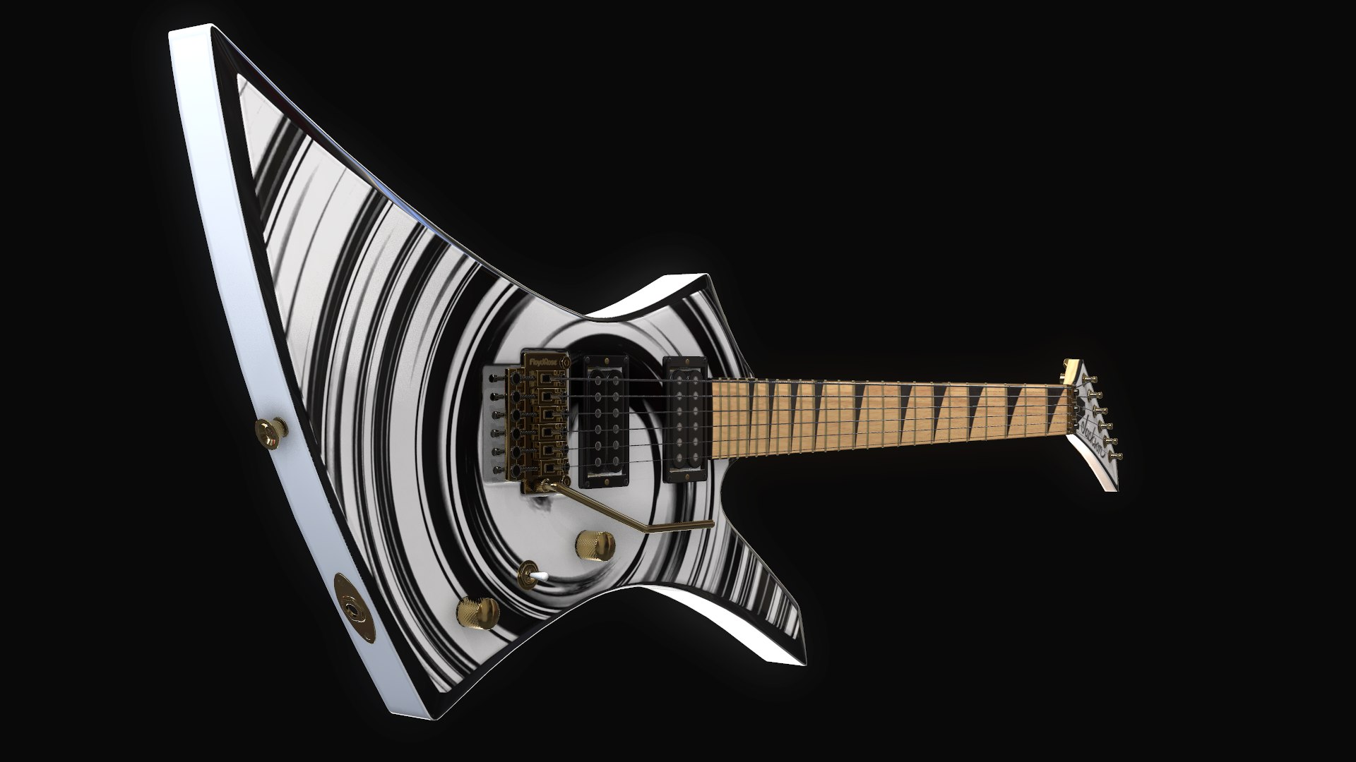 Engine Guitar 3D Model - TurboSquid 1342816