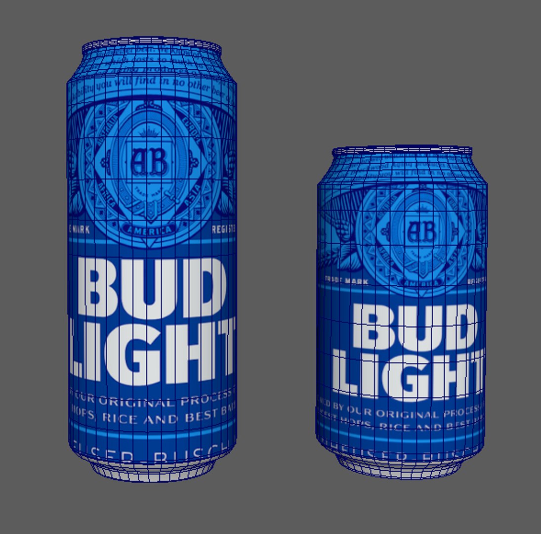 3D Bud Light Beer Cans - TurboSquid 1506123