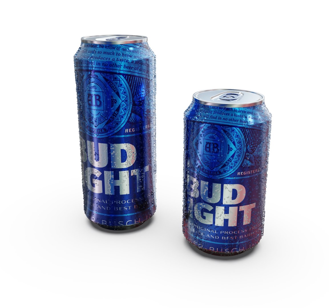 3D Bud Light Beer Cans - TurboSquid 1506123