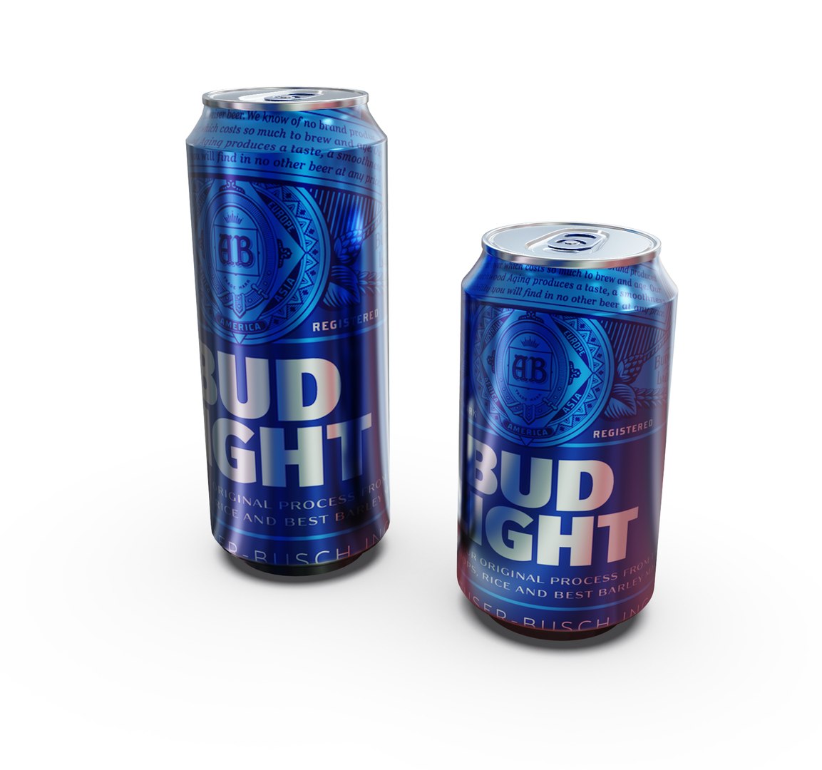 3D Bud Light Beer Cans - TurboSquid 1506123