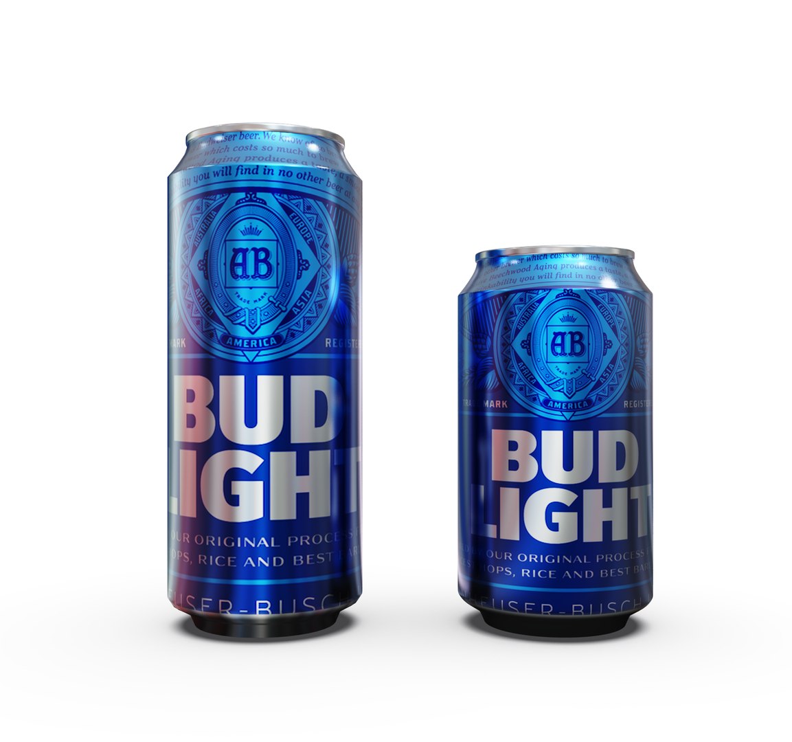 3D Bud Light Beer Cans - TurboSquid 1506123