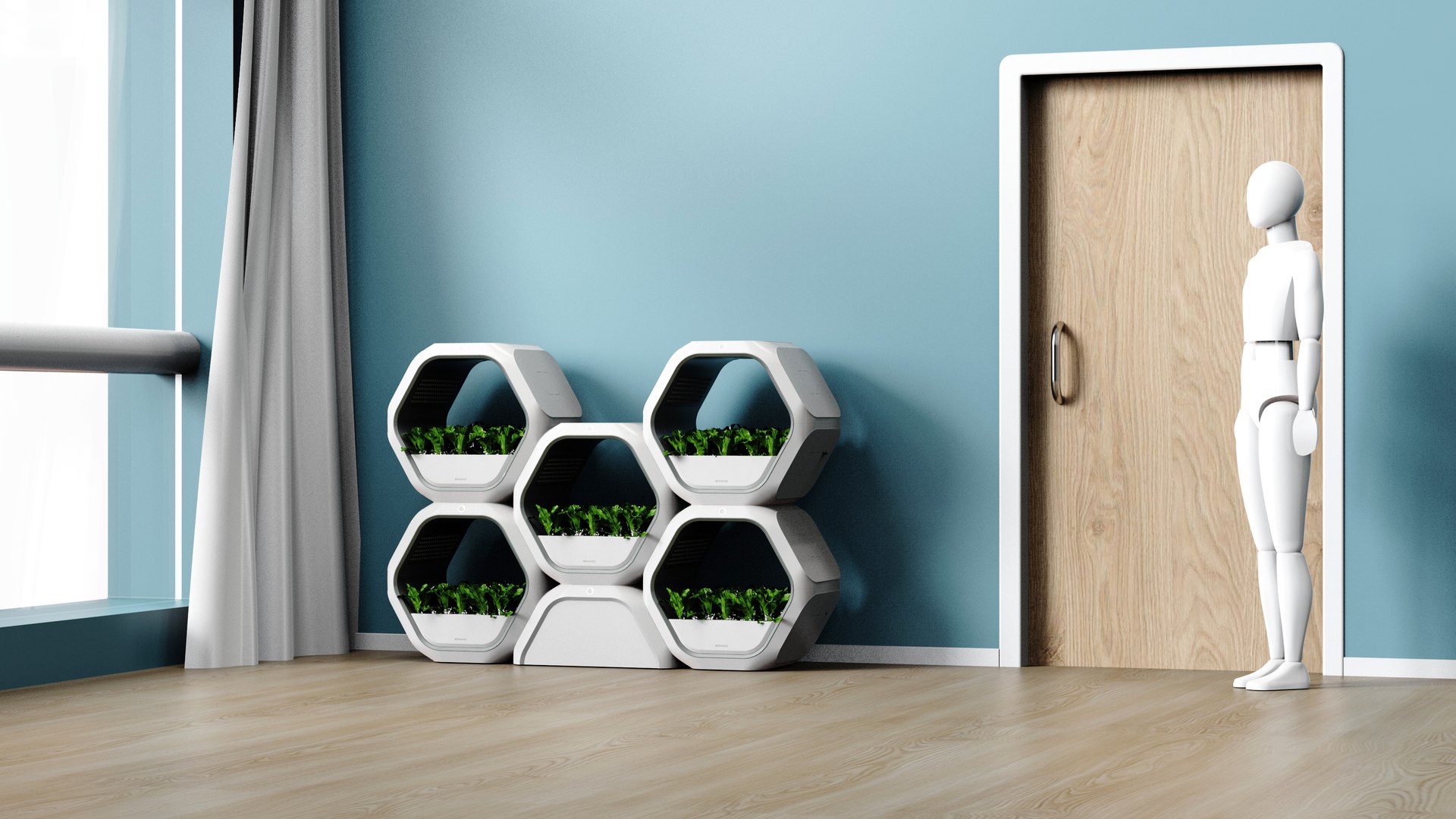 3D Indoor Ecological Vegetable Garden 3D Print Model - TurboSquid 2152104