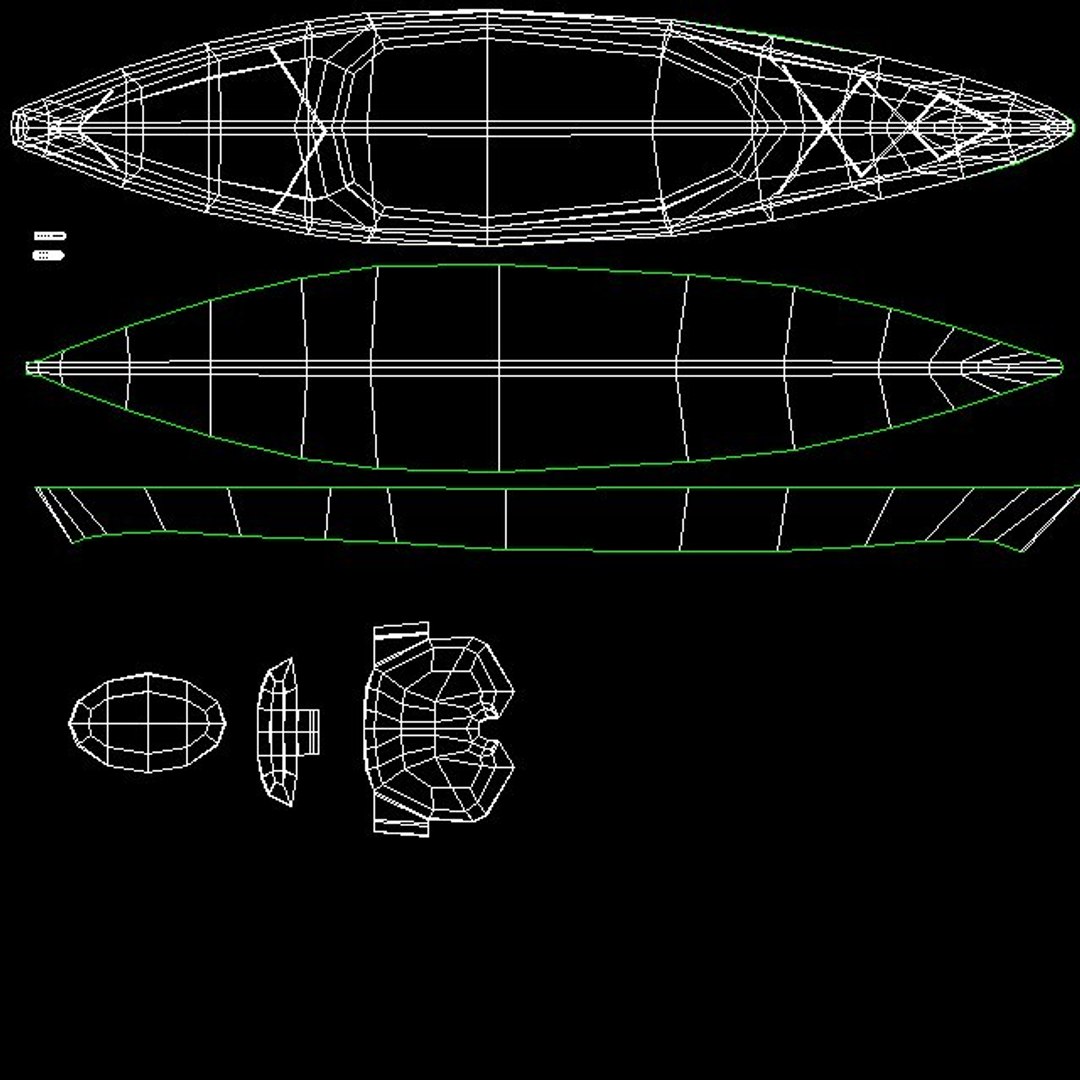 3d Model Kayak Sit