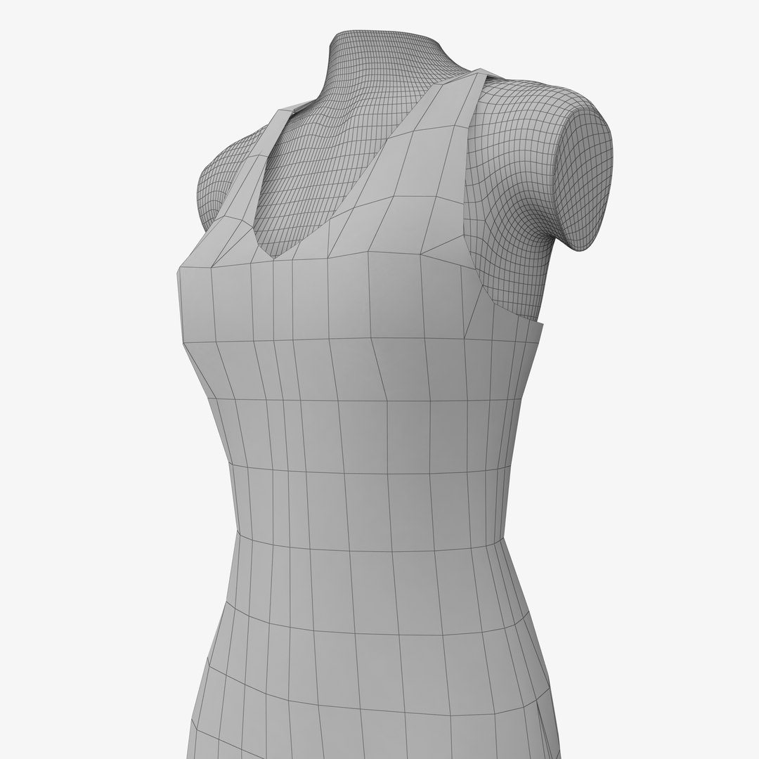 Evening Dress 3d Model
