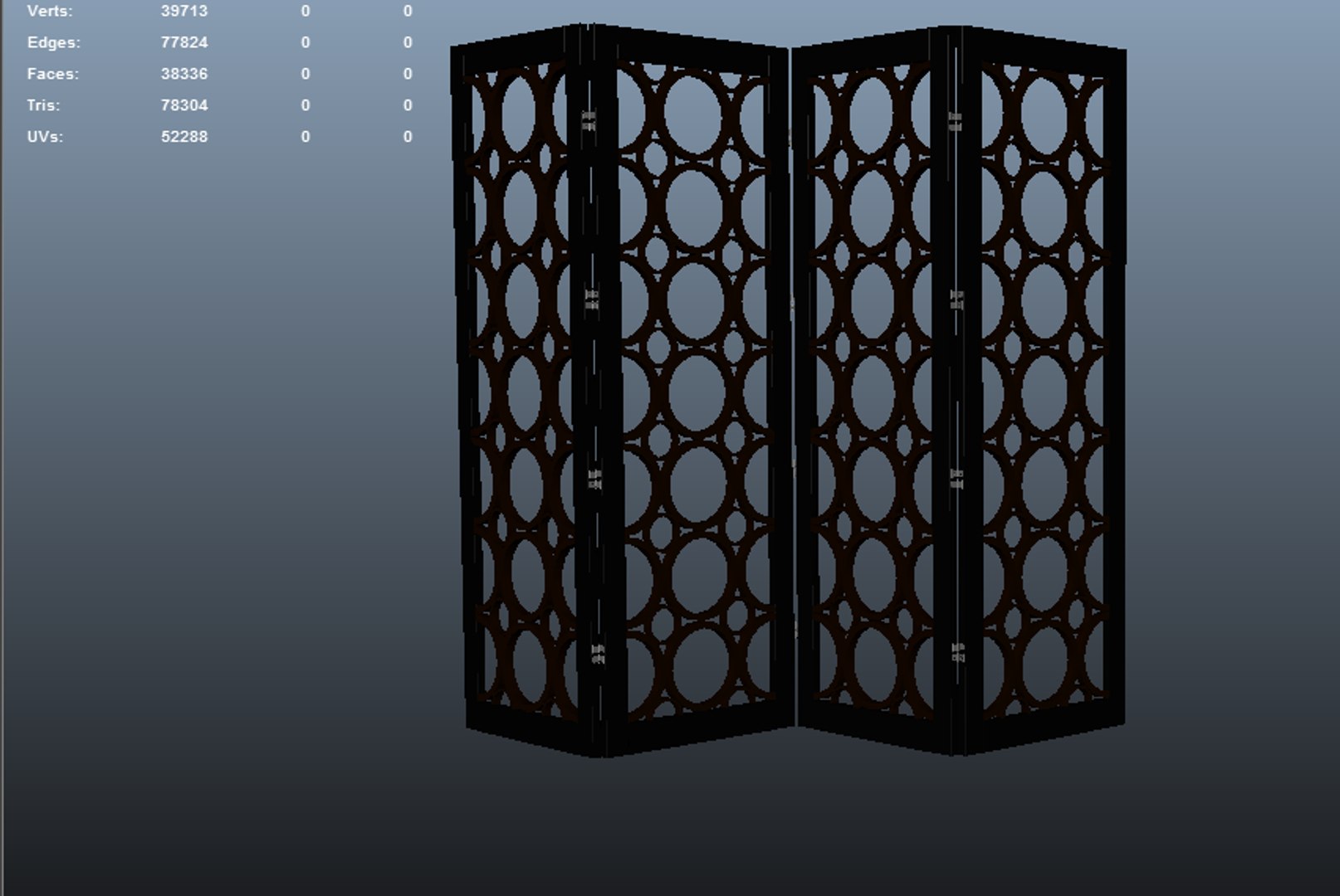3d room divider model