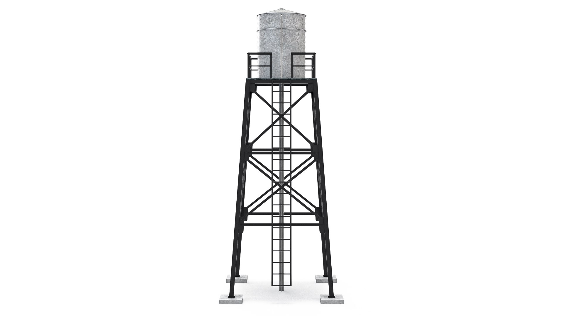 3D Water Tower - TurboSquid 1921657