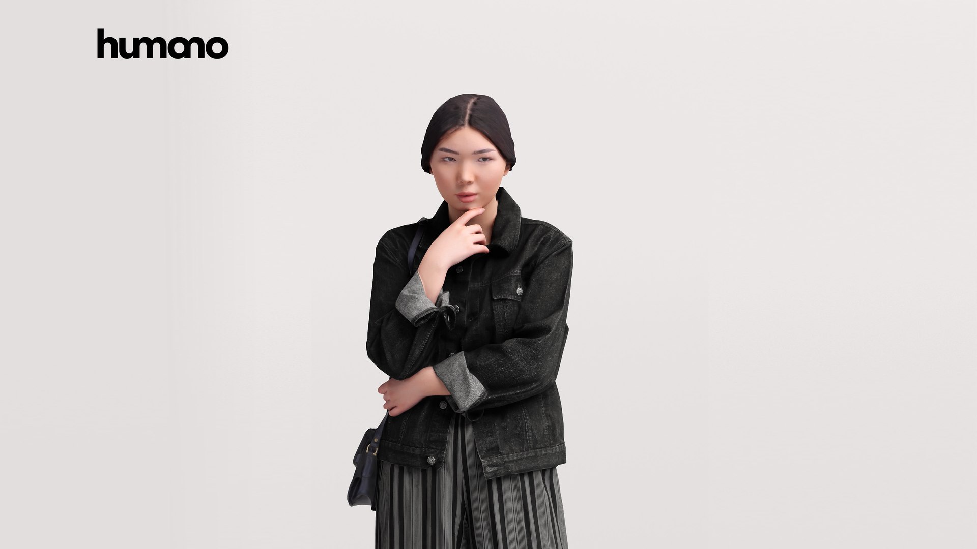 Humano Posed Standing Asian Woman 0515492 3D Model - TurboSquid 2083391