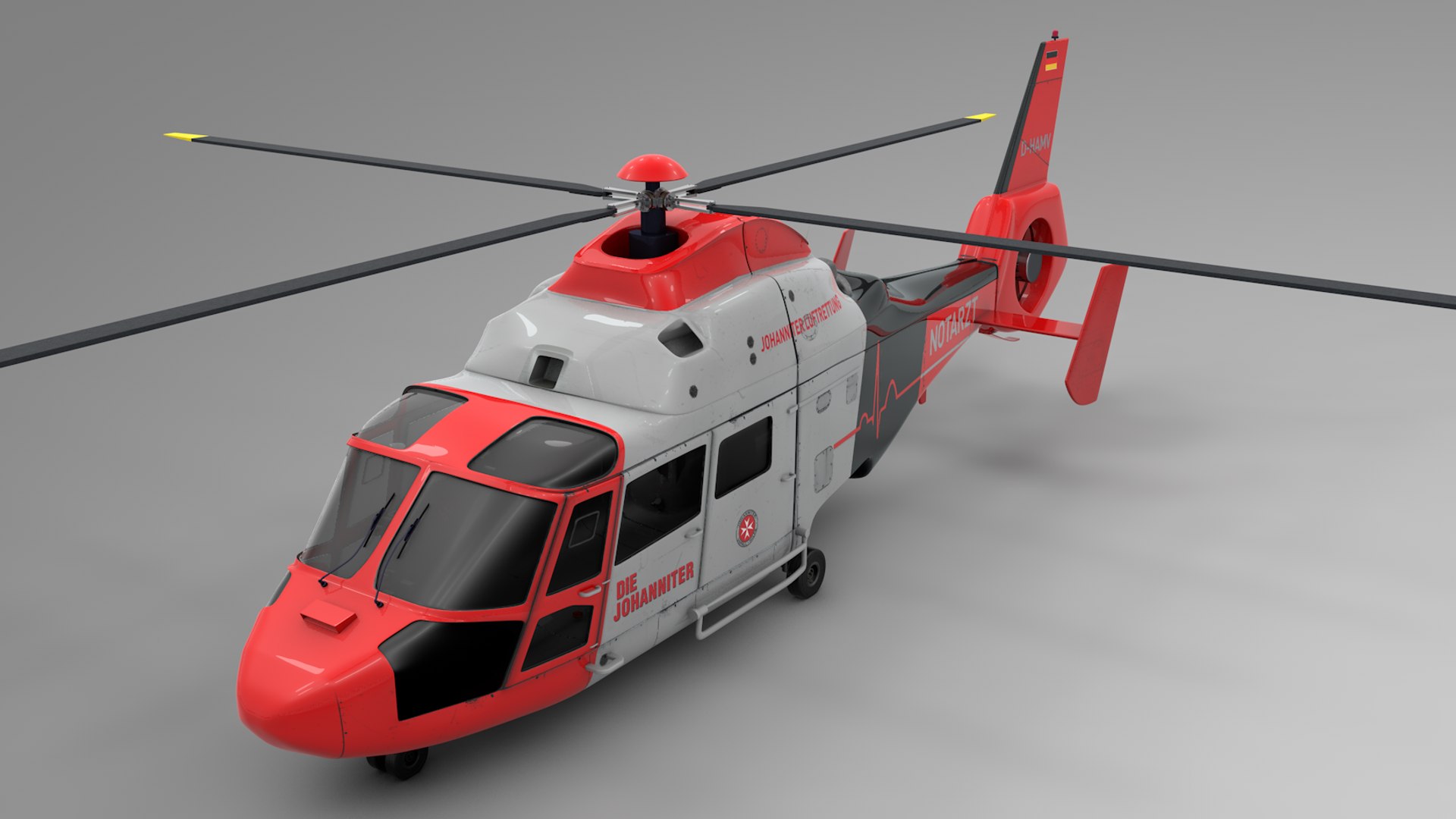 3D Northern Nhc Notarzt Airbus Model - TurboSquid 1536839