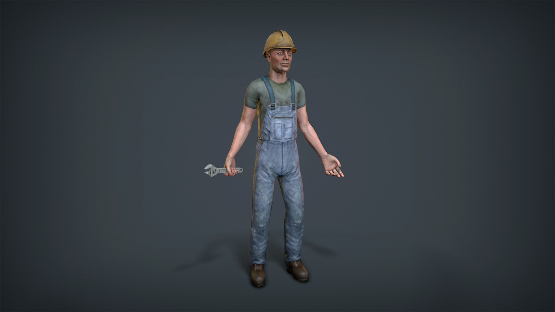 3D Model Repairman Character Animations - TurboSquid 1520106