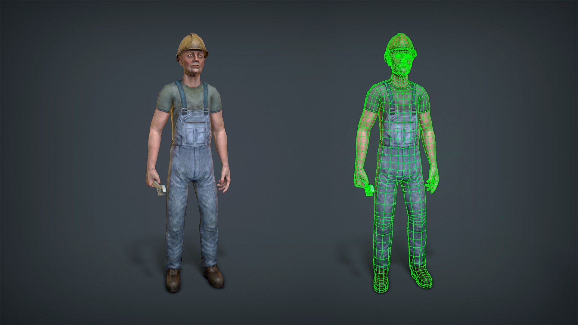 3D Model Repairman Character Animations - TurboSquid 1520106
