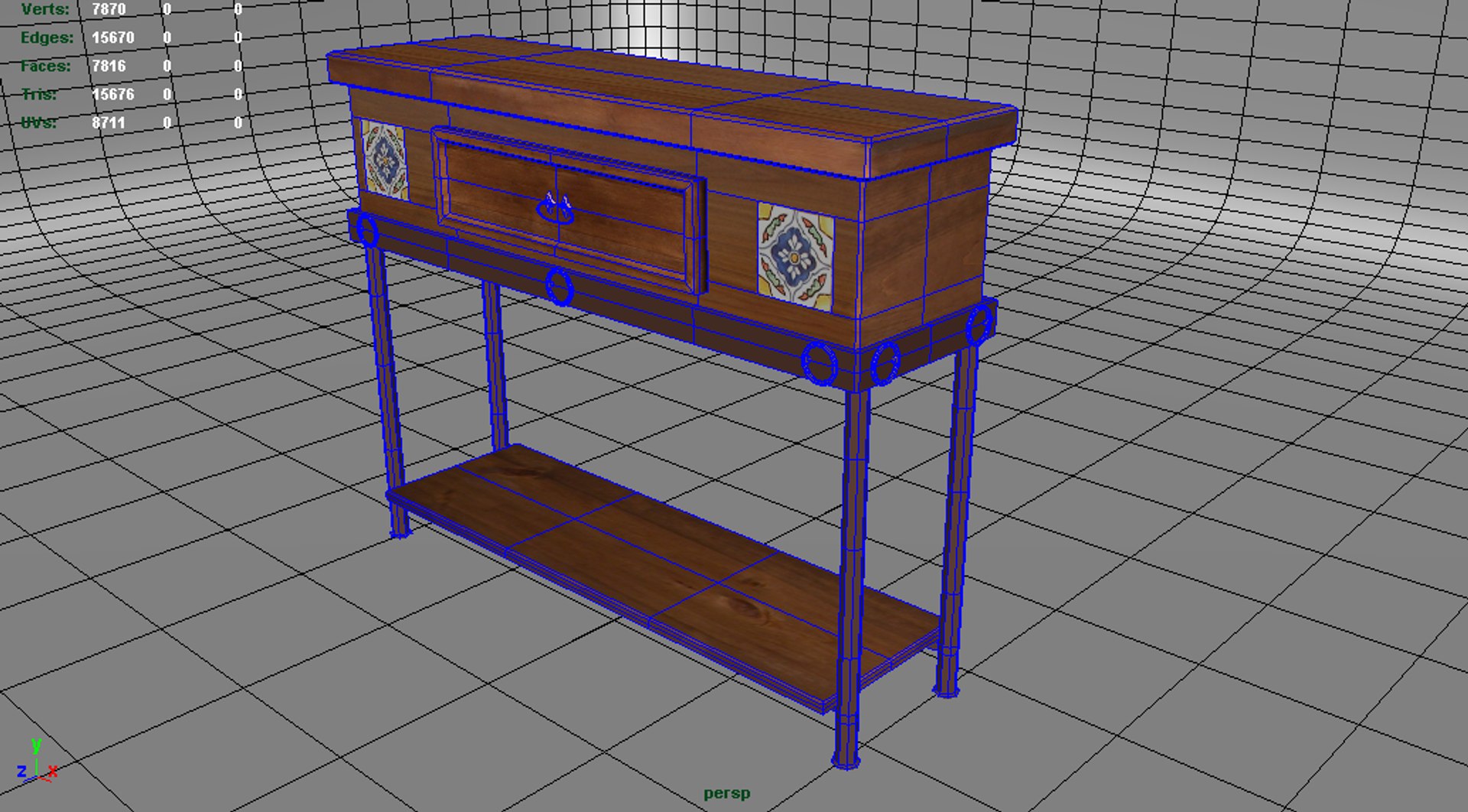 3d Console Table Model