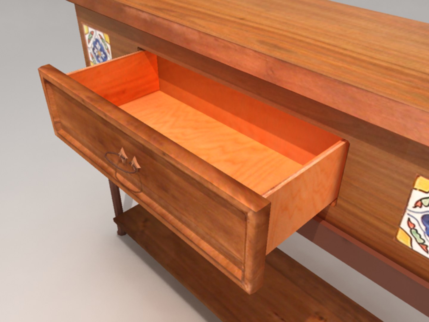 3d Console Table Model