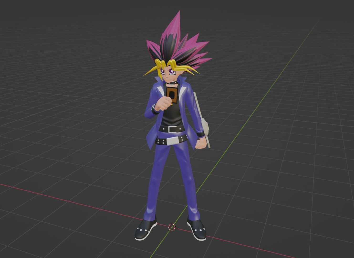 3D Yugi Muto - YuGiOh Duel Monsters - TurboSquid 2272996