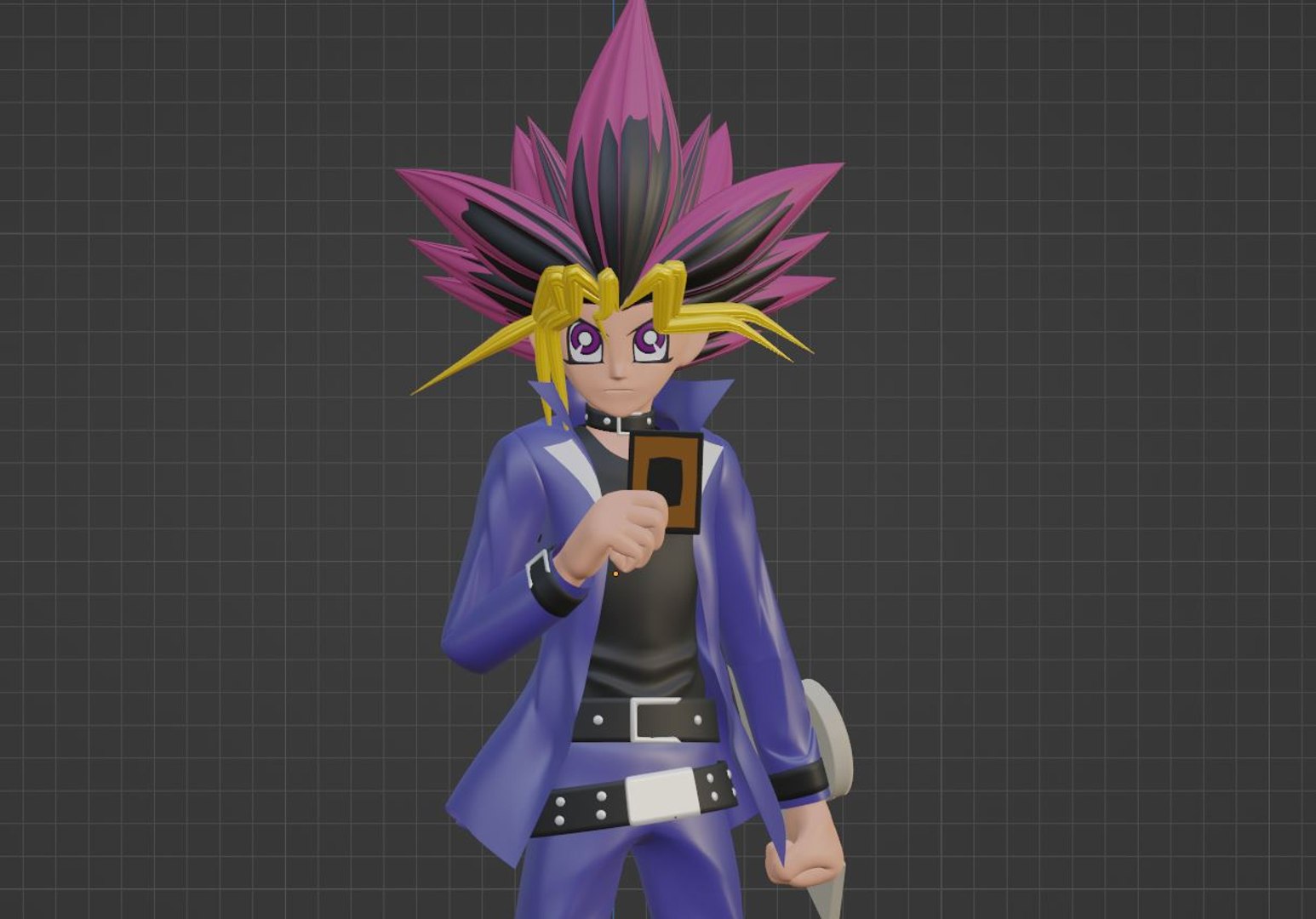 3D Yugi Muto - YuGiOh Duel Monsters - TurboSquid 2272996