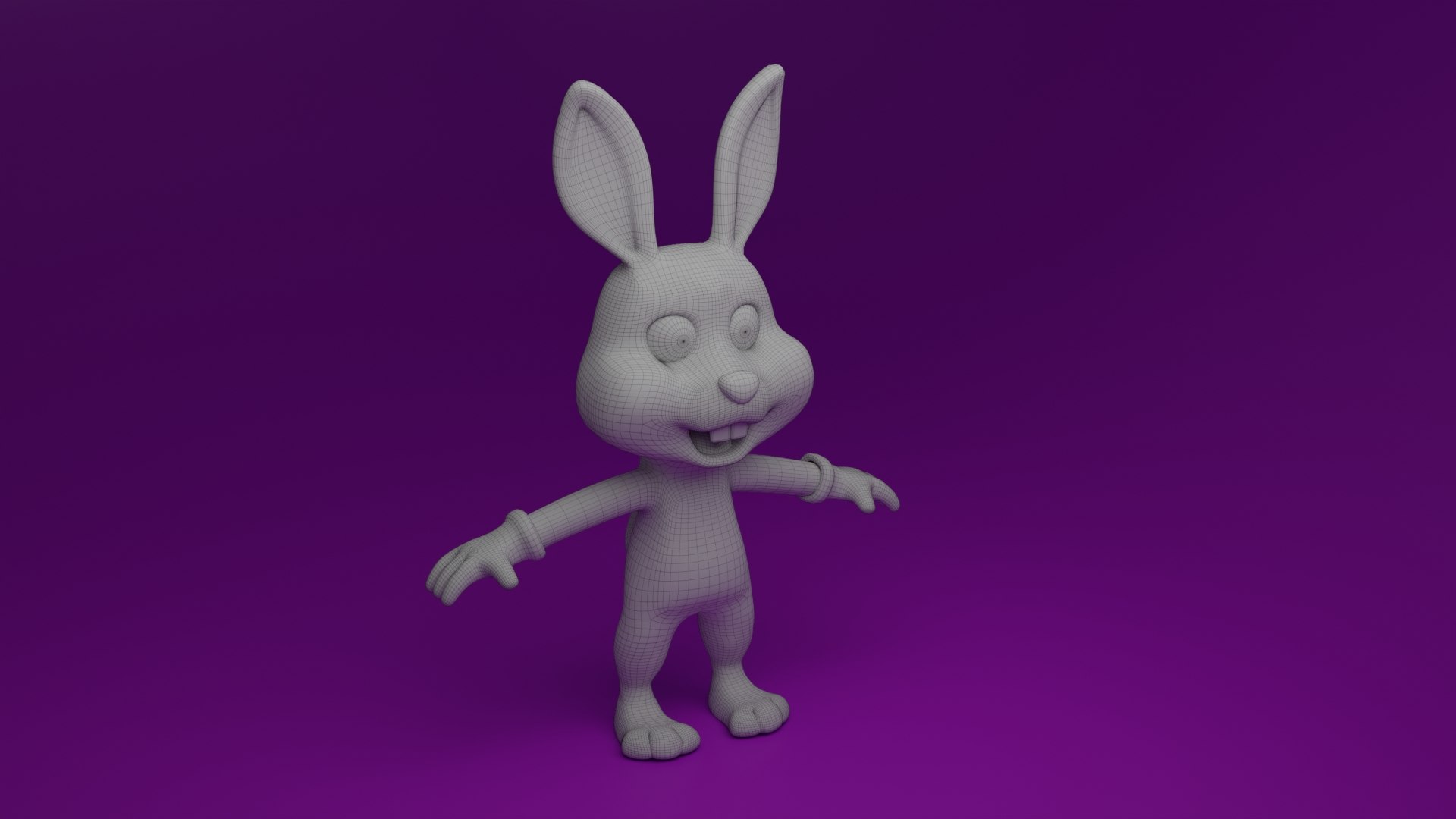 3D Model Toon Style Rabbit Character - TurboSquid 2080585