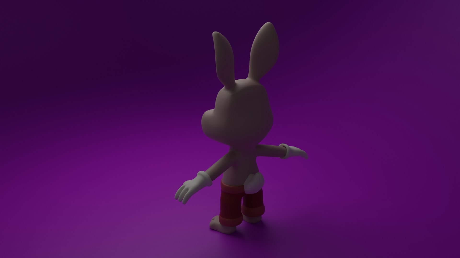 3D Model Toon Style Rabbit Character - TurboSquid 2080585