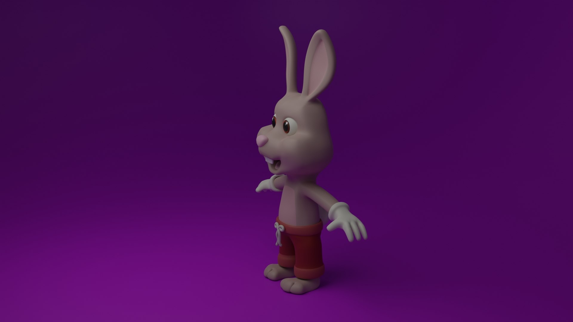 3D Model Toon Style Rabbit Character - TurboSquid 2080585