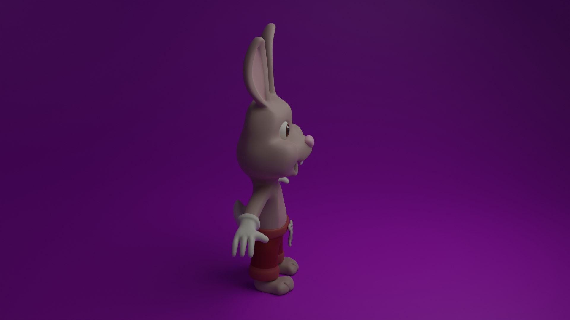 3D Model Toon Style Rabbit Character - TurboSquid 2080585