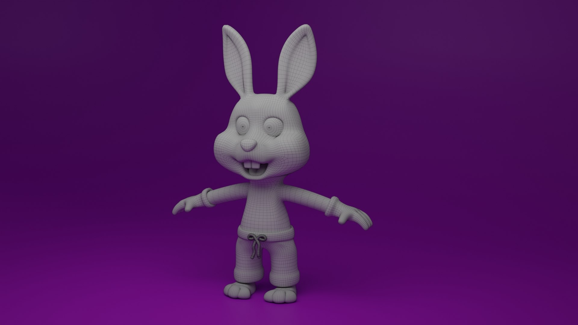 3D Model Toon Style Rabbit Character - TurboSquid 2080585