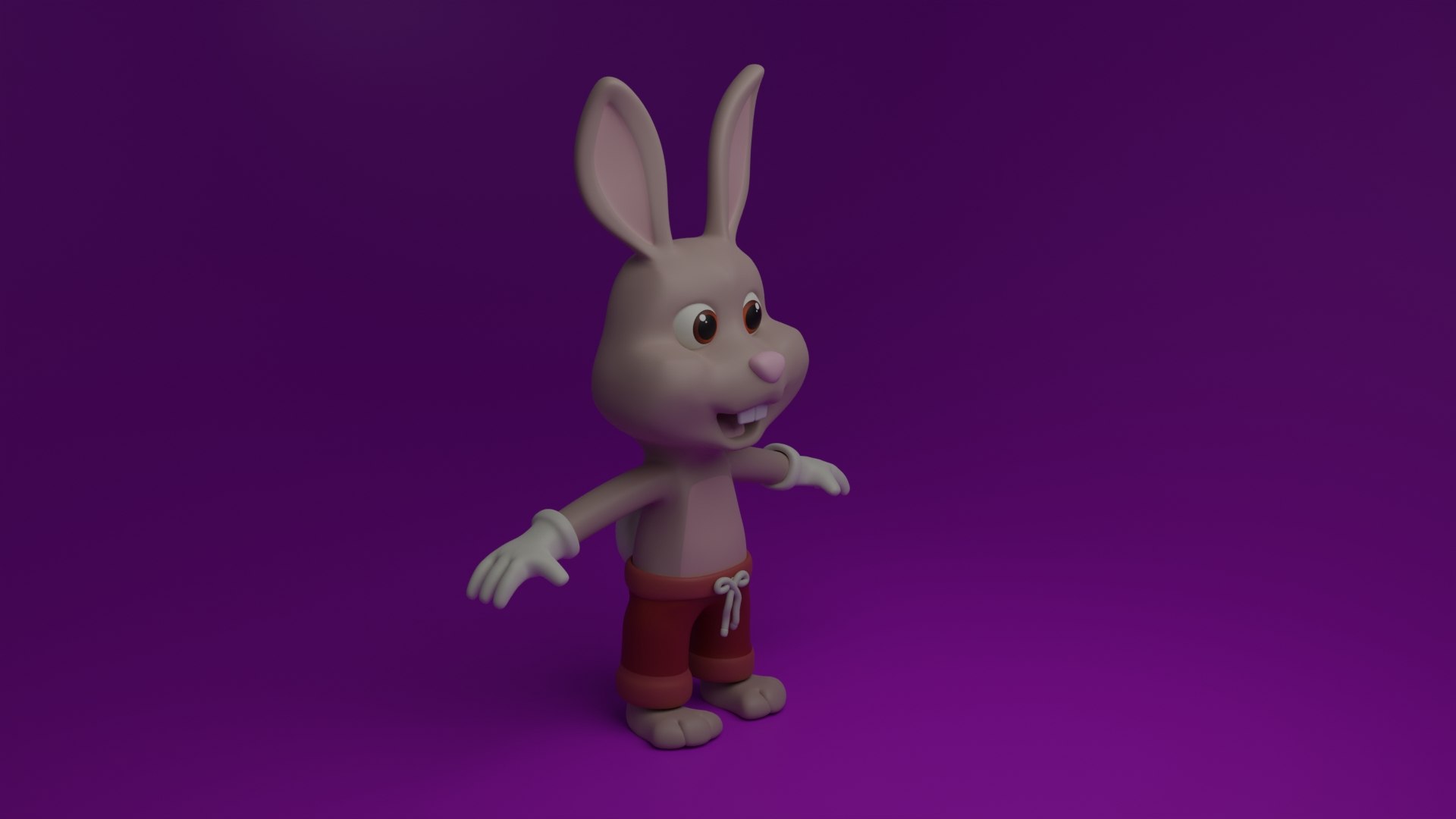 3D Model Toon Style Rabbit Character - TurboSquid 2080585