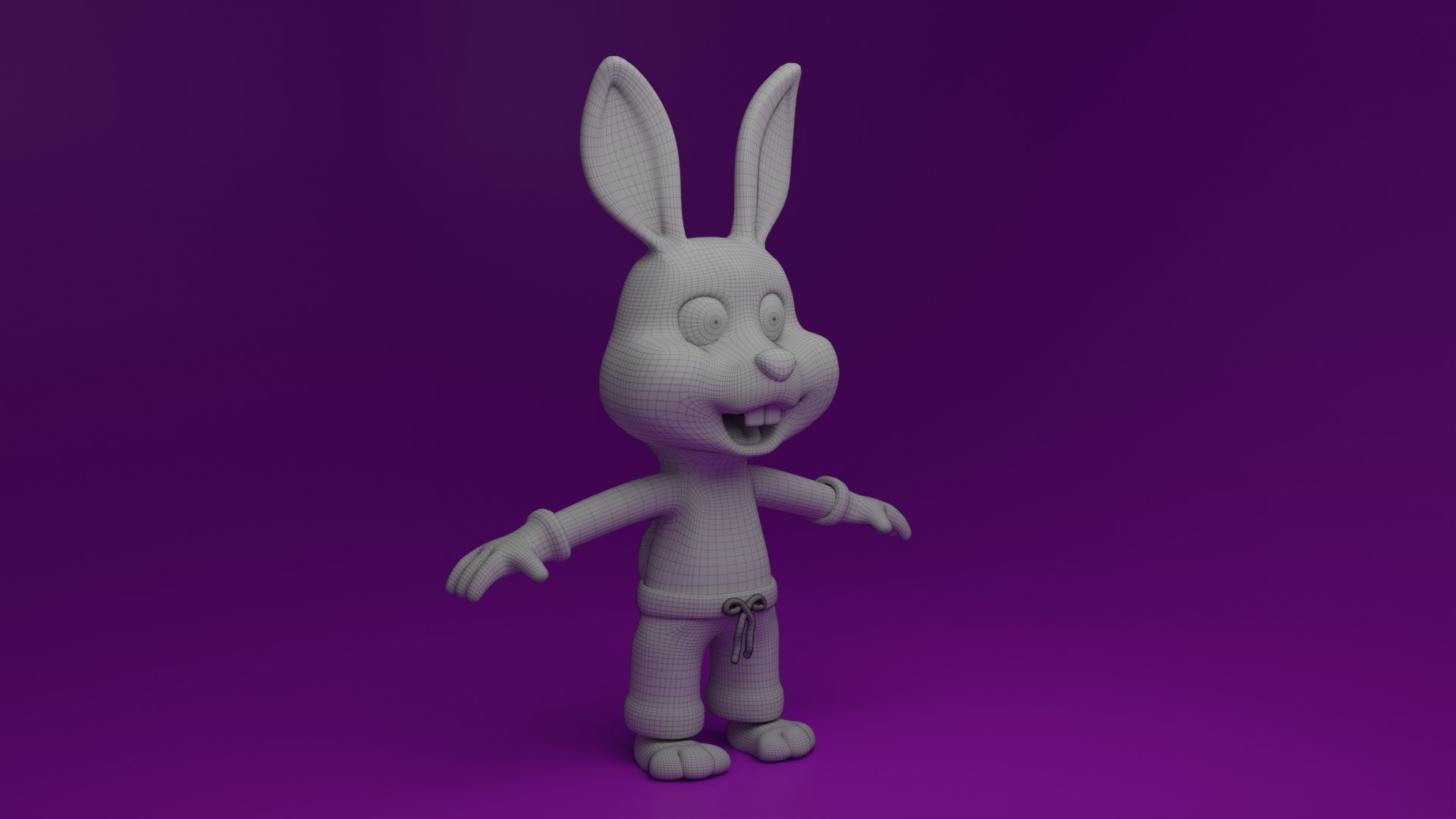 3D Model Toon Style Rabbit Character - TurboSquid 2080585