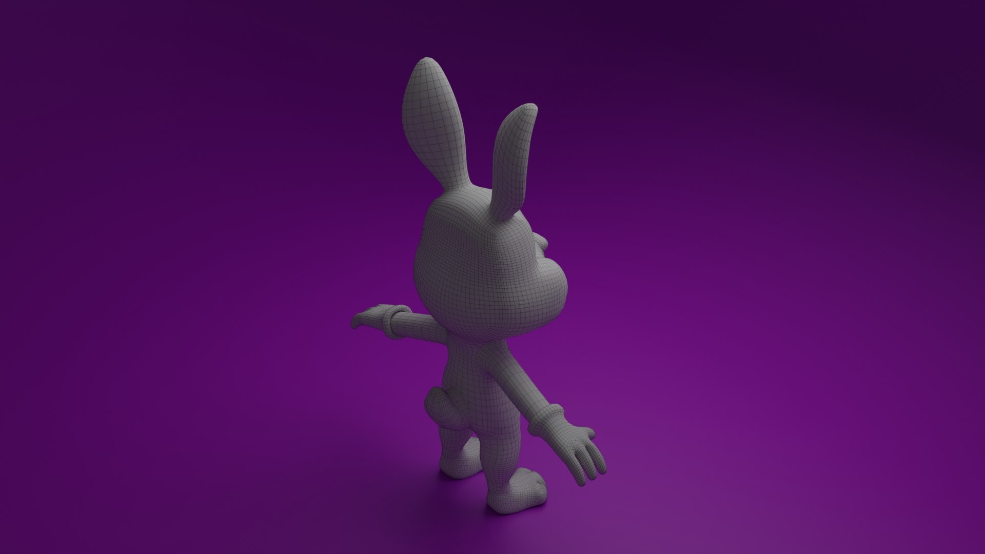 3D Model Toon Style Rabbit Character - TurboSquid 2080585