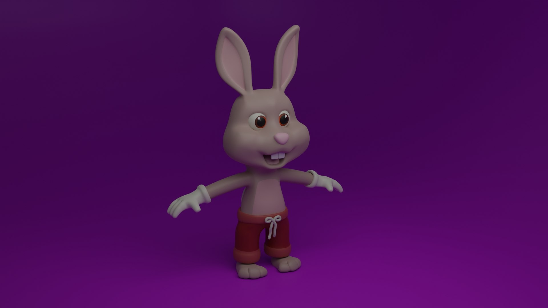 3D Model Toon Style Rabbit Character - TurboSquid 2080585