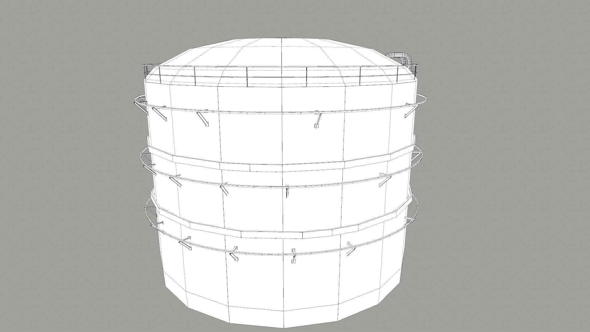 3D Crude Oil Storage Tank 3D - TurboSquid 2334000