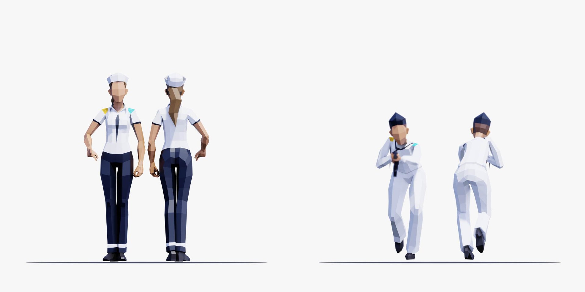 Navy Force Soldiers - Rigged And Animated 3D Model - TurboSquid 2054917