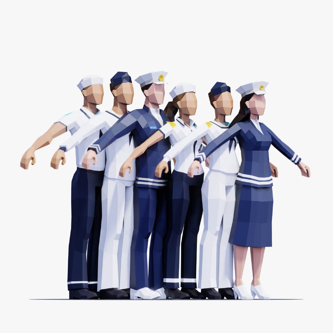 Navy Force Soldiers - Rigged And Animated 3D Model - TurboSquid 2054917