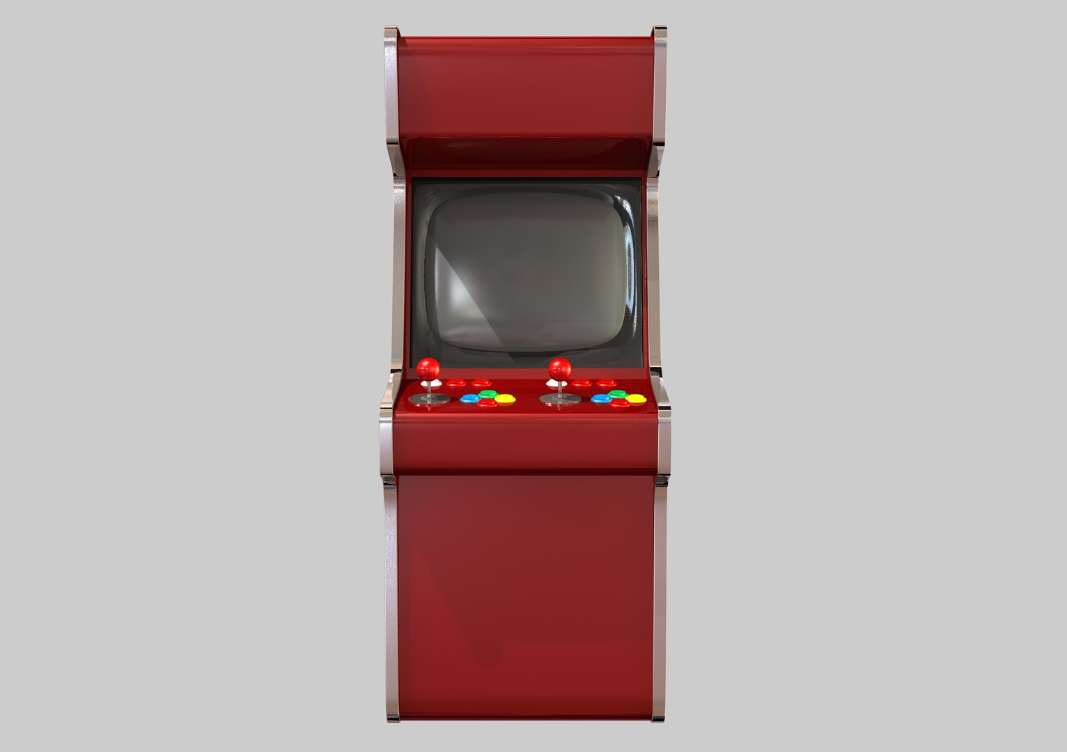 arcade joystick buttons c4d