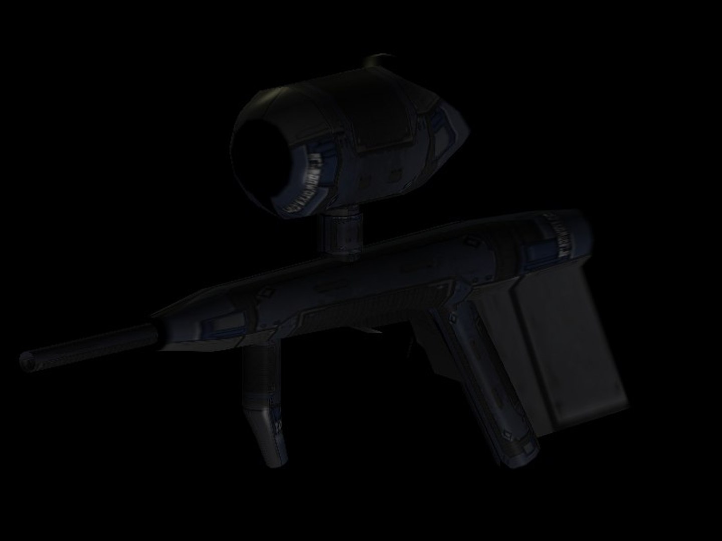 Free Paintball Gun 3d Model
